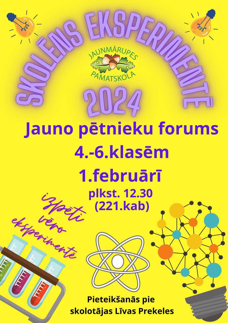 Skolēns eksperimentē 2024 – skolas kārta – Jaunmārupes pamatskola