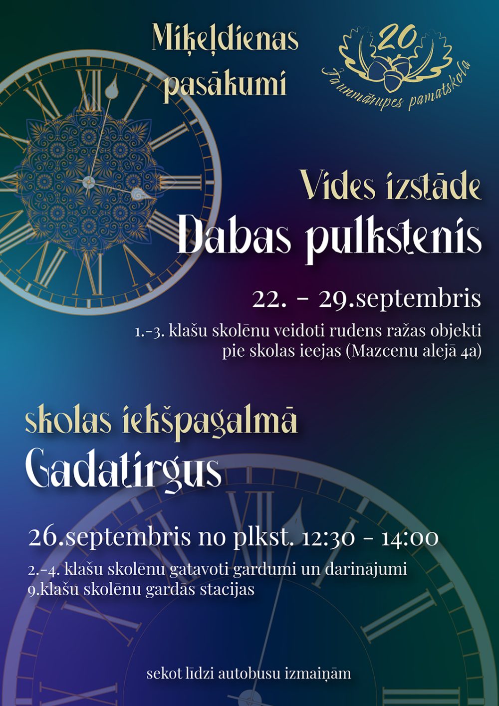 Miķeļdienas pasākumi 2025 – Jaunmārupes pamatskola